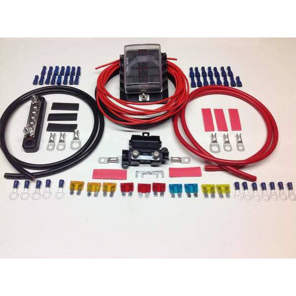 10 Way Fuse box distribution kit with Negative Bus bar - Simply Split ...