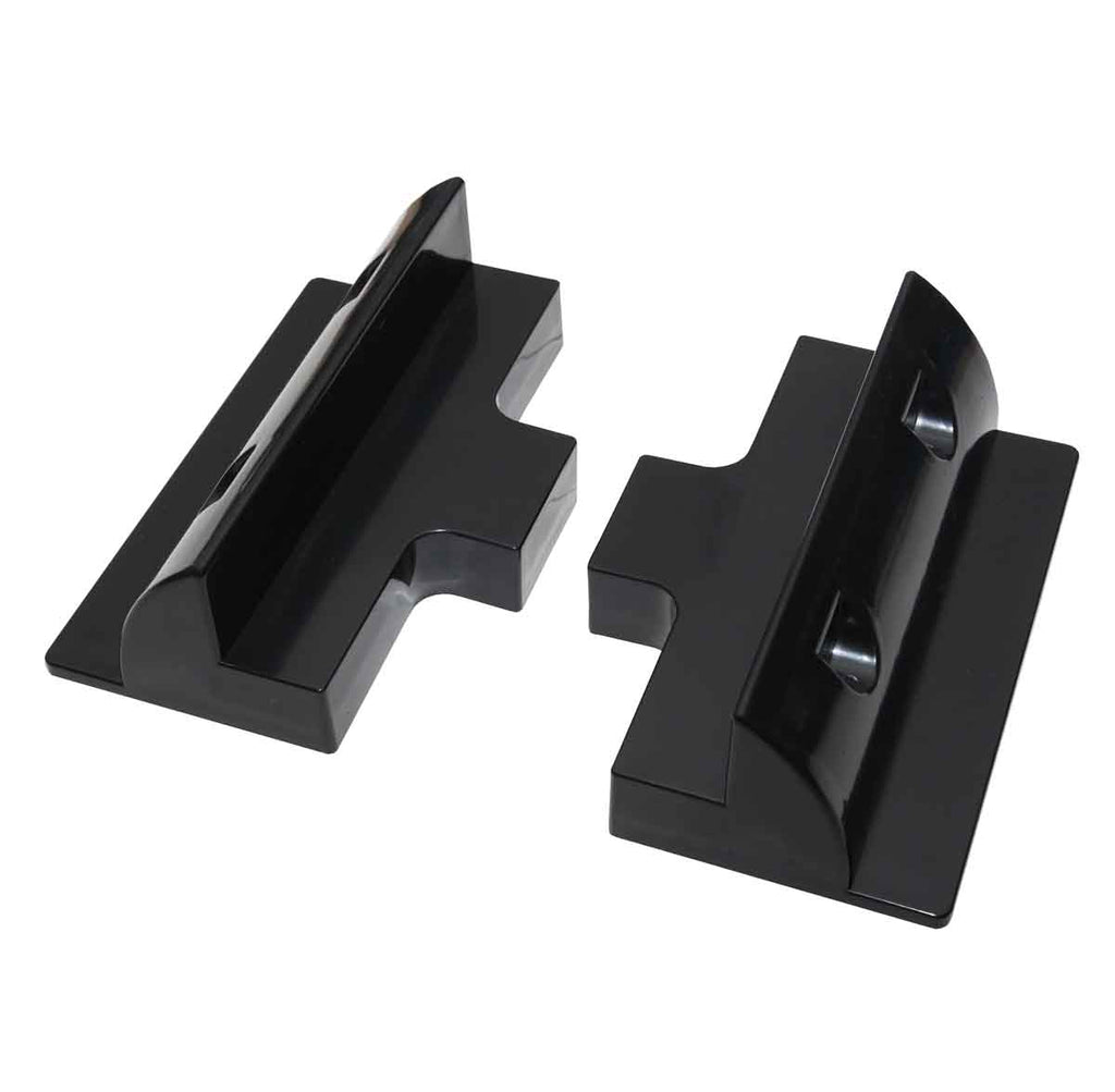 Black Plastic Solar Panel Side Mounts - Simply Split Charge