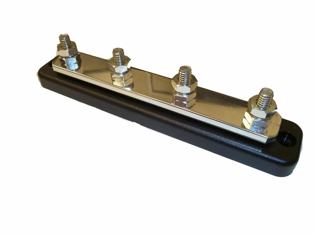 Bus Bar 250amp power distribution / earthing block 4 x 8mm studs ...