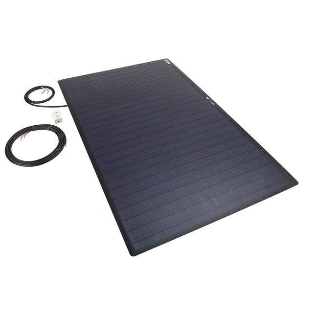 PV Logic 100w Semi-Flexible Solar Panel Black - Rear Junction Box ...