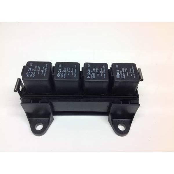 Relay Box for 4 Automotive relays + 4 x 12V 40/30amp 5pin change over ...