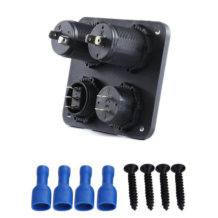 USB Power Socket + Standard 20A Power Socket + Volt Meter Panel ...